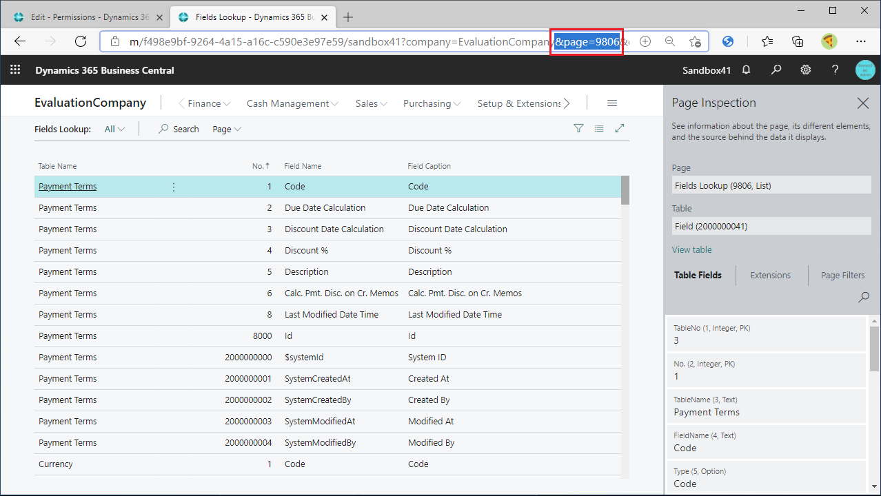 How to get all fields name list of tables in Business Central | IT長のネタ帳