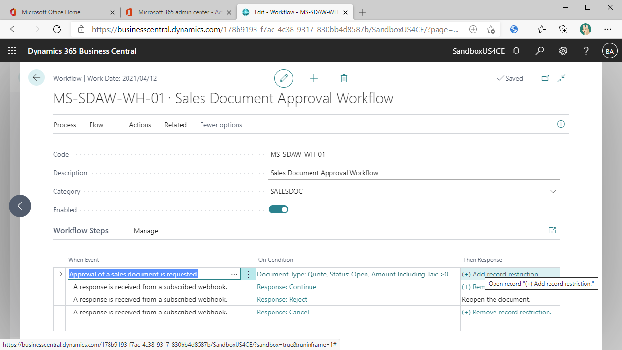 How to Setup Workflow of D365BC #6 | IT長のネタ帳