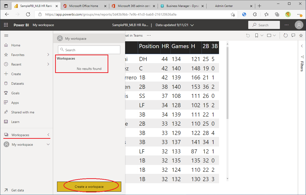 Power BI Workspaces are fully available in Business Central Role-Center ...
