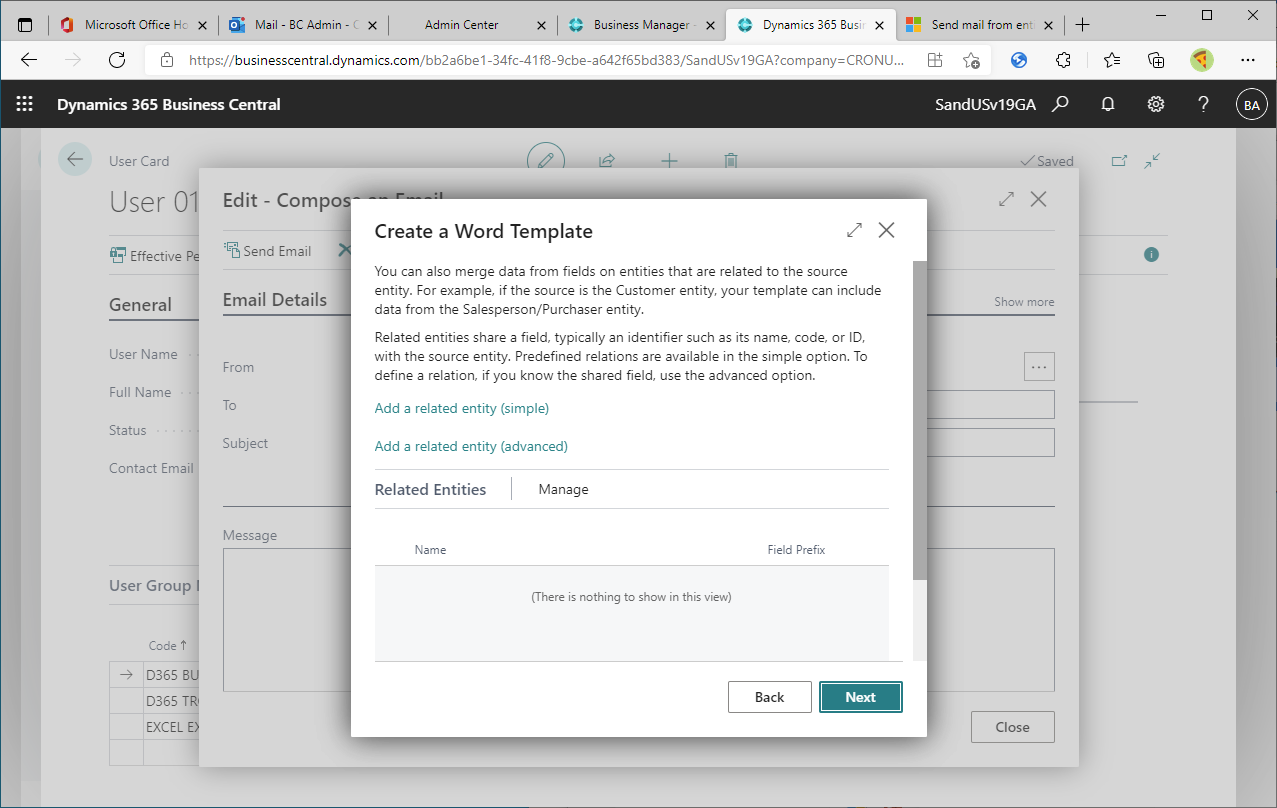 Send mail entities using word templates as body or attachment #2 | IT長のネタ帳