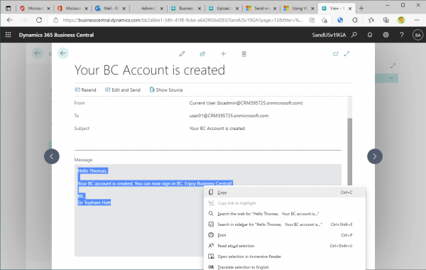 Send mail entities using word templates as body or attachment #2 | IT長のネタ帳