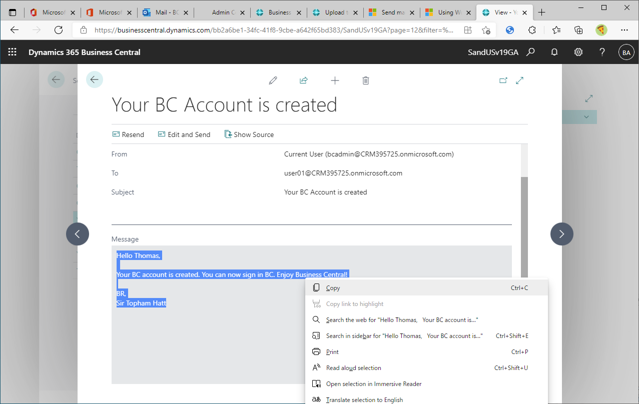 Send mail entities using word templates as body or attachment #2 | IT長のネタ帳