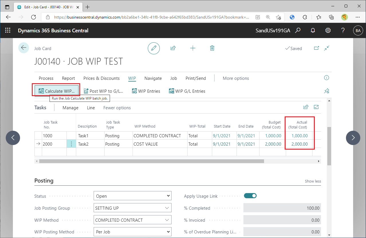 Tips & Tricks of JOB WIP Calculation | IT長のネタ帳