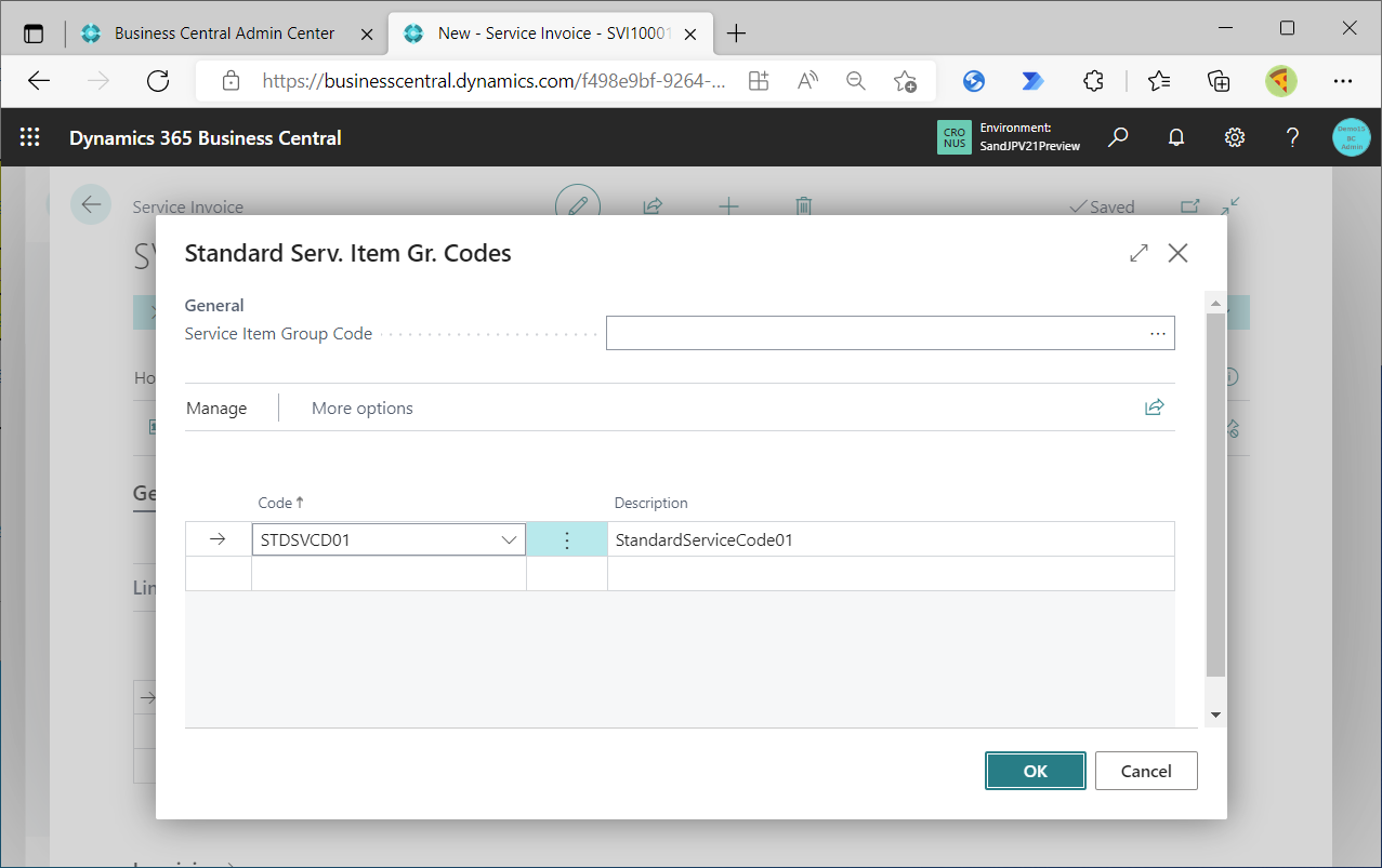 D365BC Standard Service Codeの改善 | IT長のネタ帳